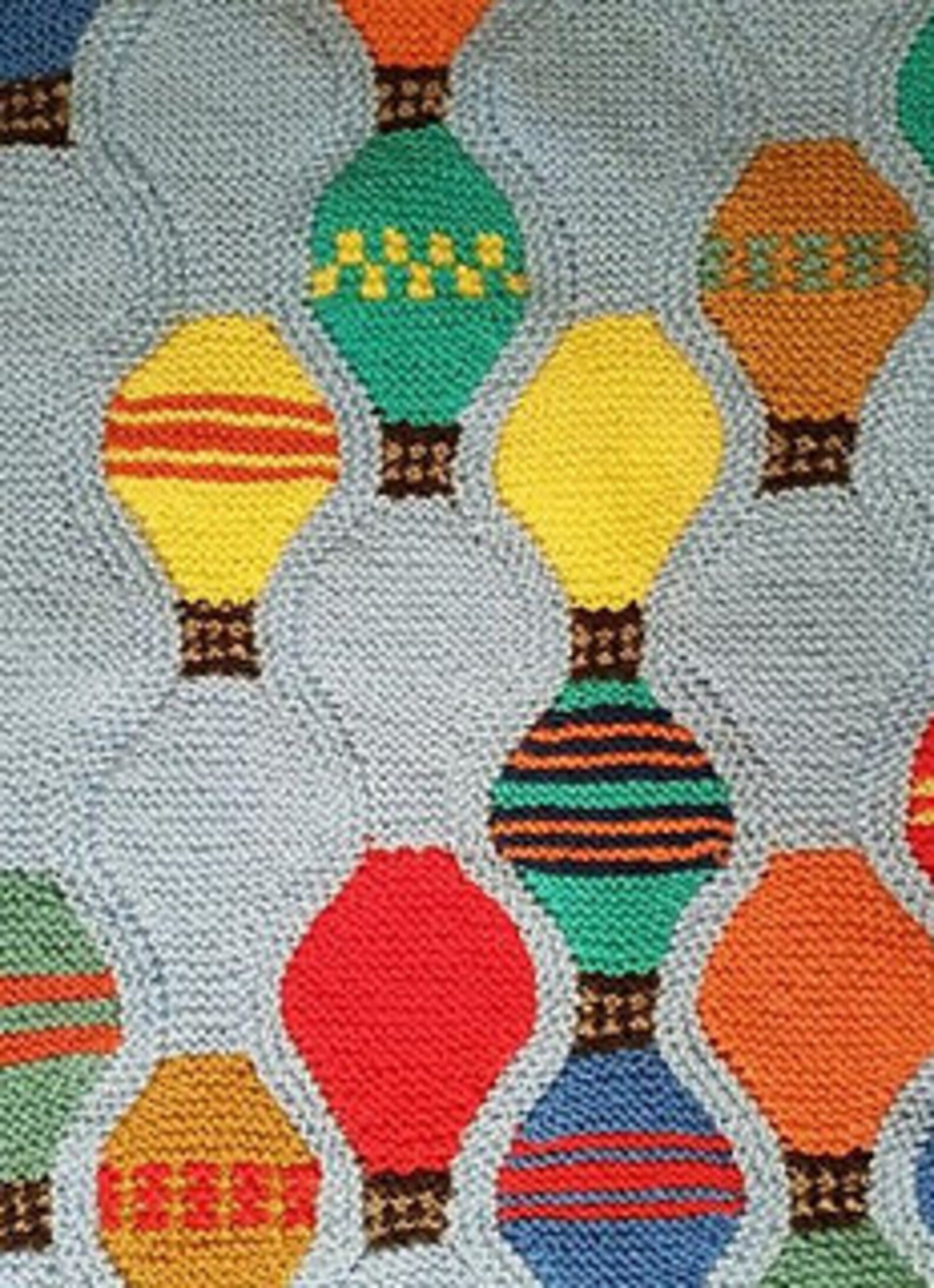 Knitting Pattern for Baby Blanket - Fun Modular Balloons - Etsy