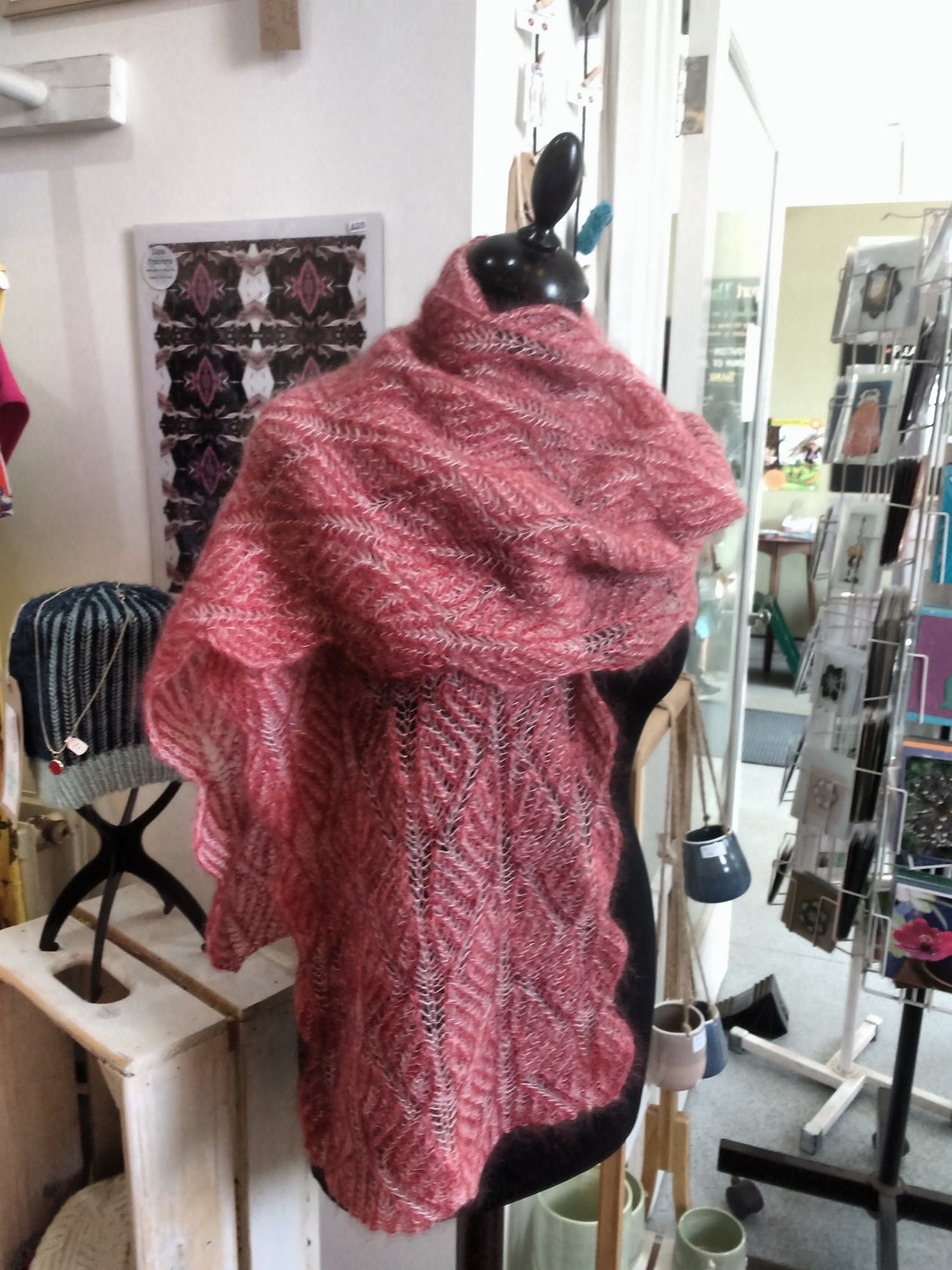 Knitting Pattern for Palm Leaf Wrap - Etsy