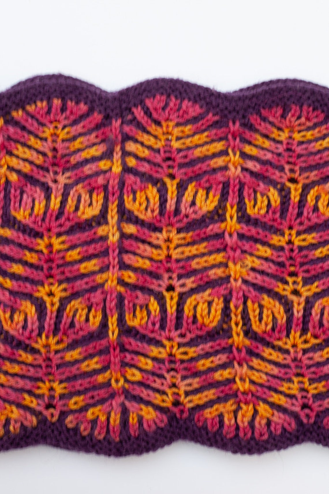 Knitting Pattern for a Two Color Brioche Stitch Cowl "abutilon" - Etsy