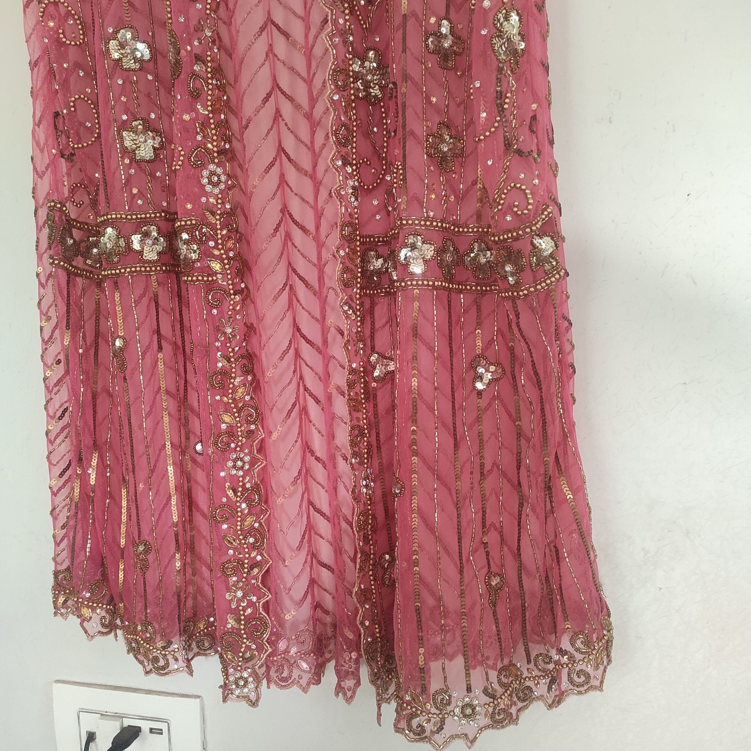 Heavy Embroidery Jacket Duster Coat With Gold Handwork. Indian | Etsy