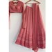 Lehenga Choli Dupatta. Gajri Color Lehenga Skirt Custom Made to Measure ...