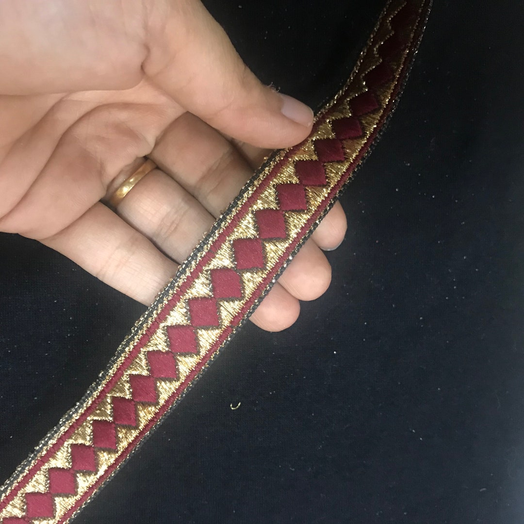 8 Yards Saree Border | Indian Trims | Sari Border | Trim by Yard ...