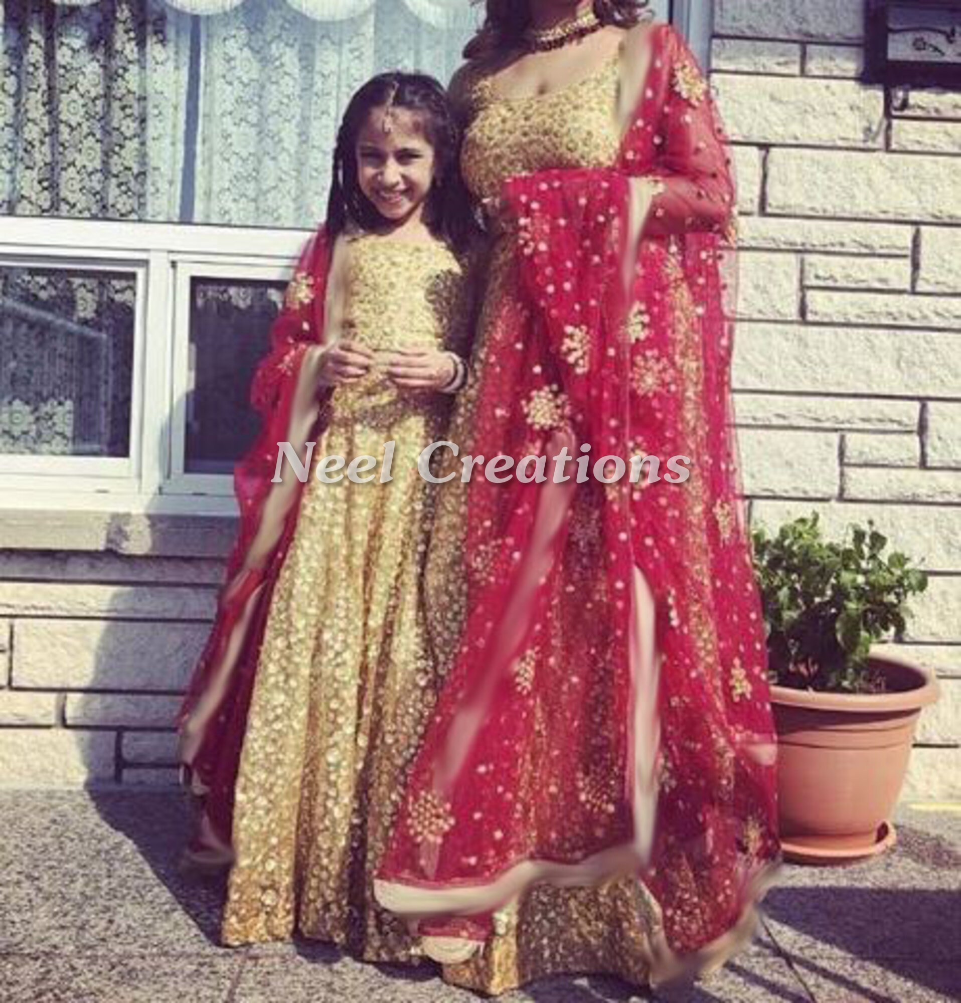 Combo Mother daughter Lehenga choli Dupatta Indian Designer | Etsy