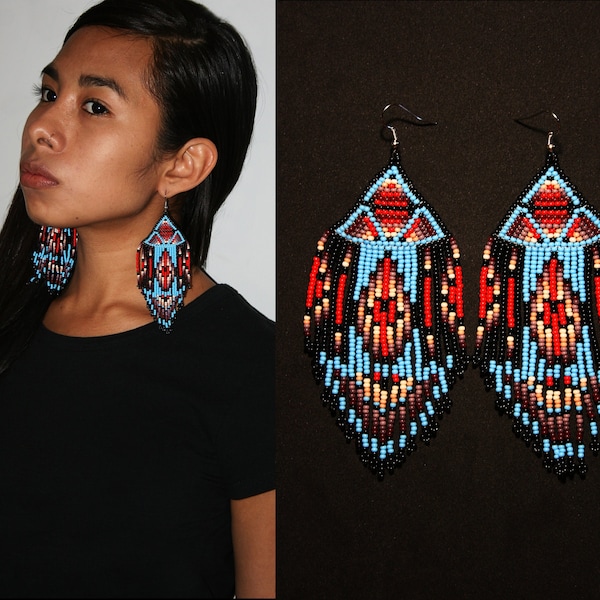 Aztec Earrings - Etsy