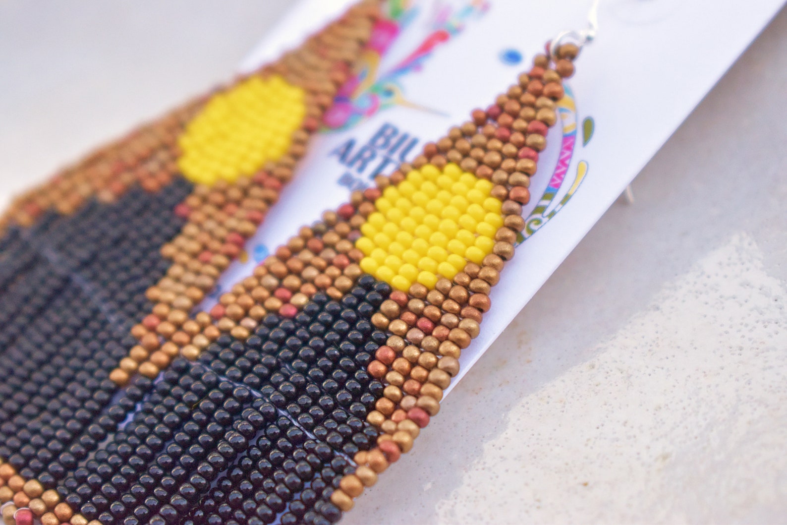 Beaded Sun Earrings Native American Beaded Earrings Boho | Etsy