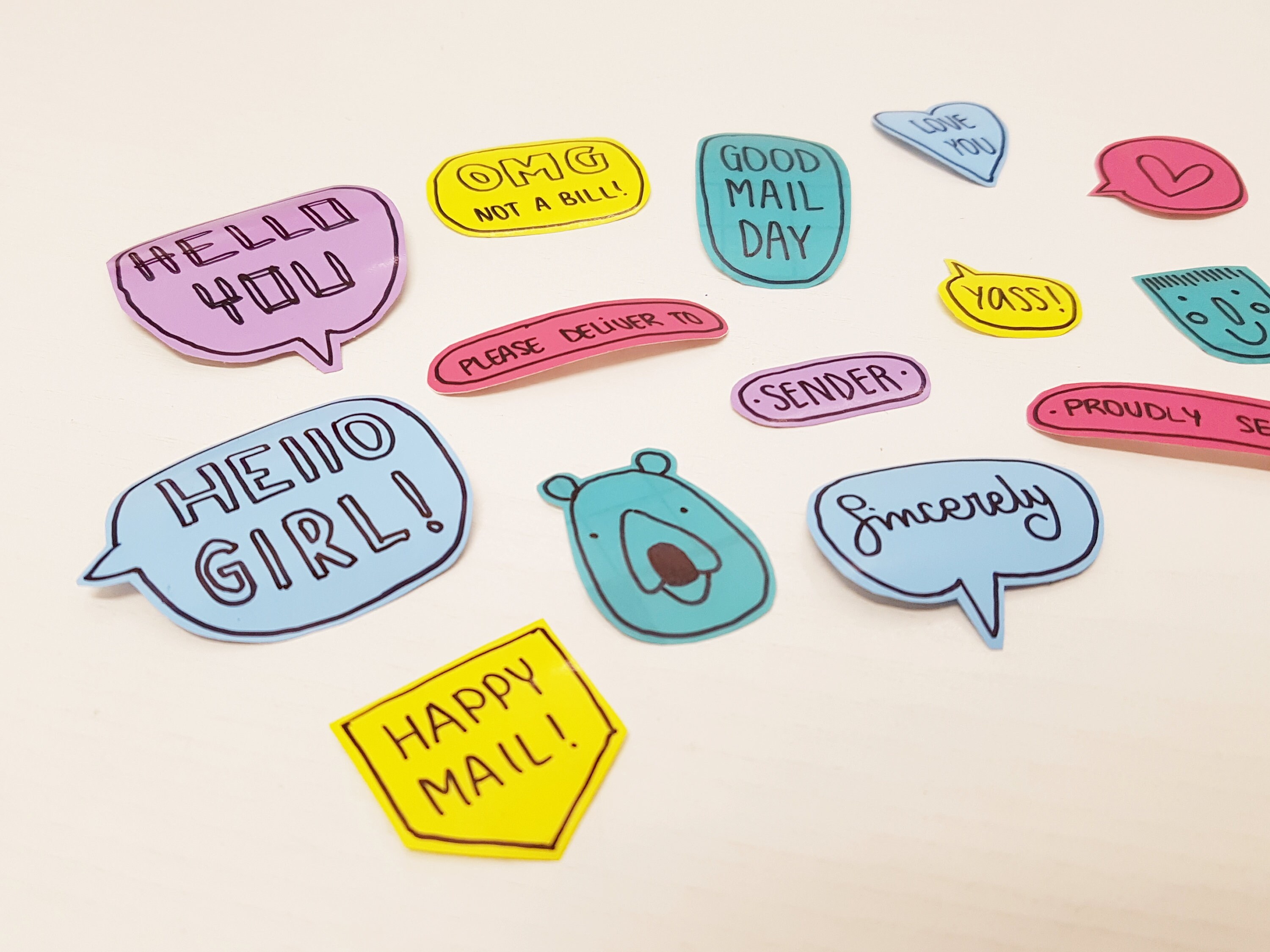Snail Mail Sticker Set 100 Pcs - Etsy