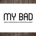 My Bad, Sorry, Apologies Greeting Card - Etsy