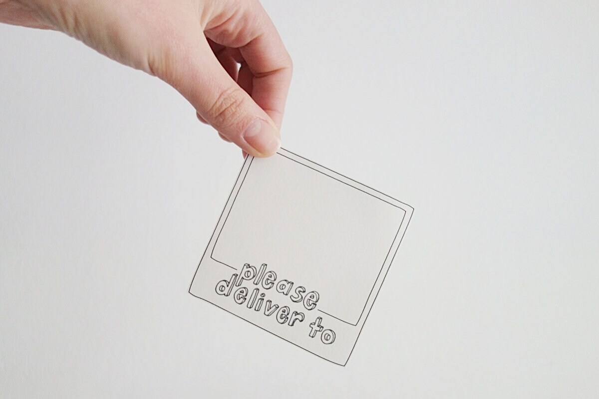 Please Deliver To, Blank Address Labels, Shipping Stickers, Mailing ...