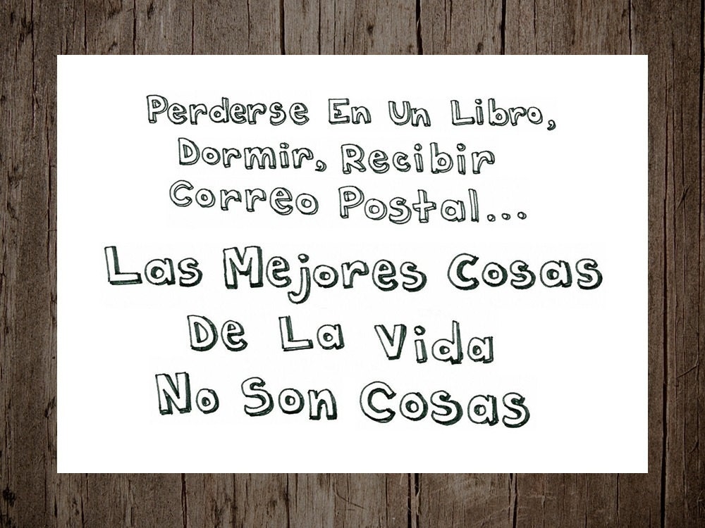 Best Things in Life Postcard, Quote Card - Etsy