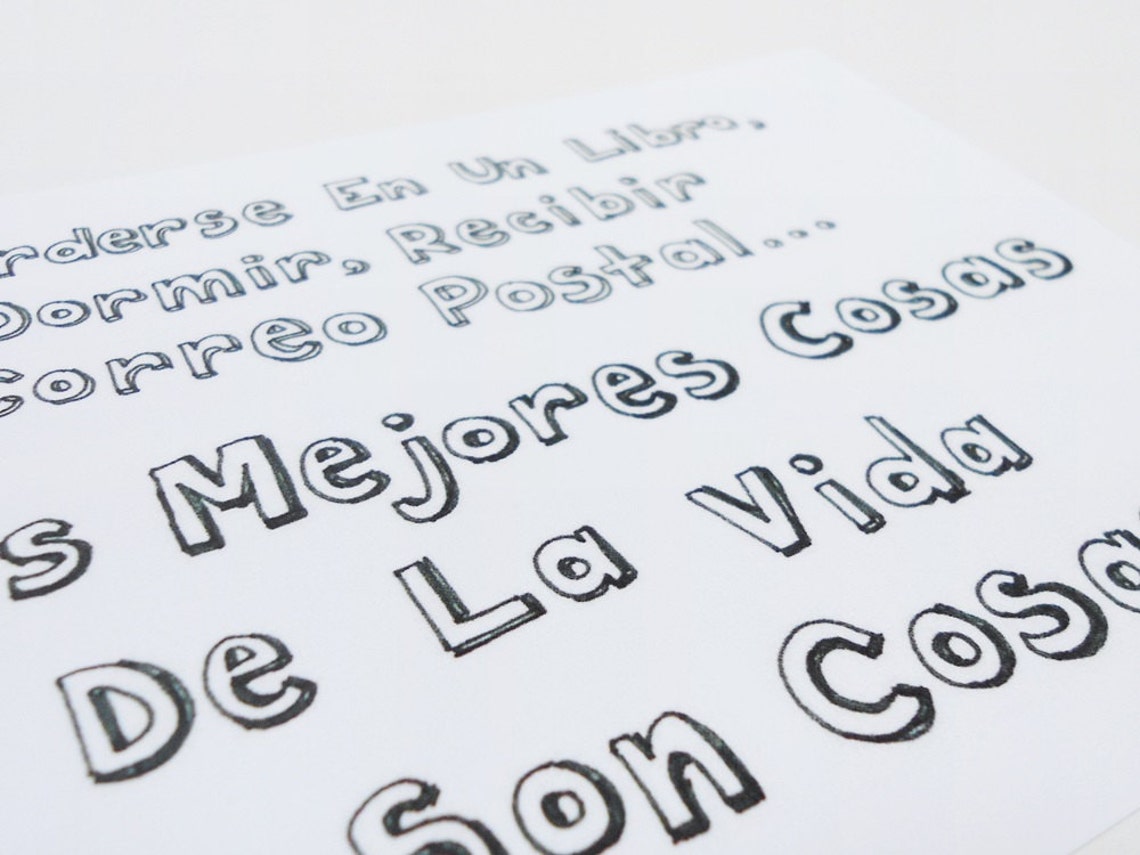 Best Things in Life Postcard Quote Card - Etsy