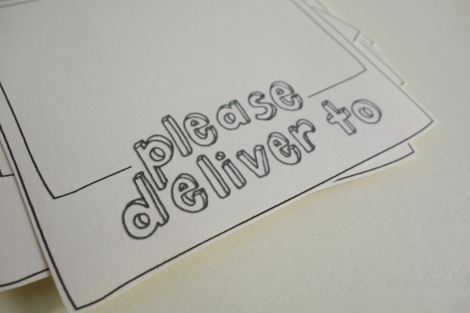 Please Deliver To, Blank Address Labels, Shipping Stickers, Mailing ...