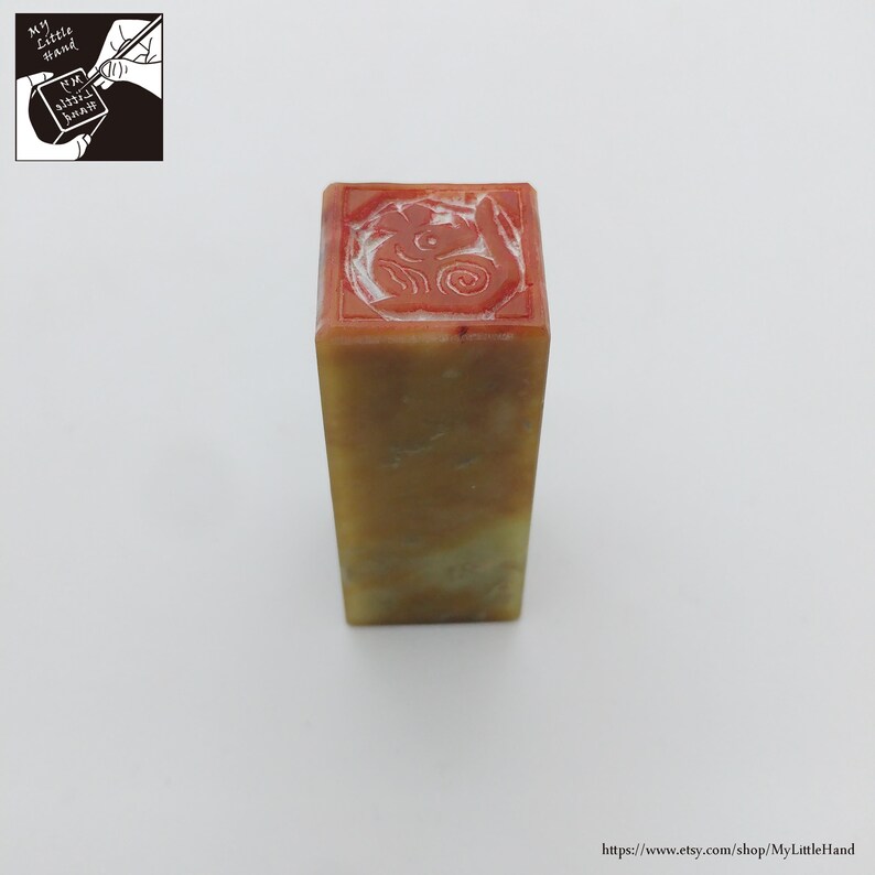 Stone Seal Chinese Zodiac rat Stamp Chop W/. Gift Box - Etsy