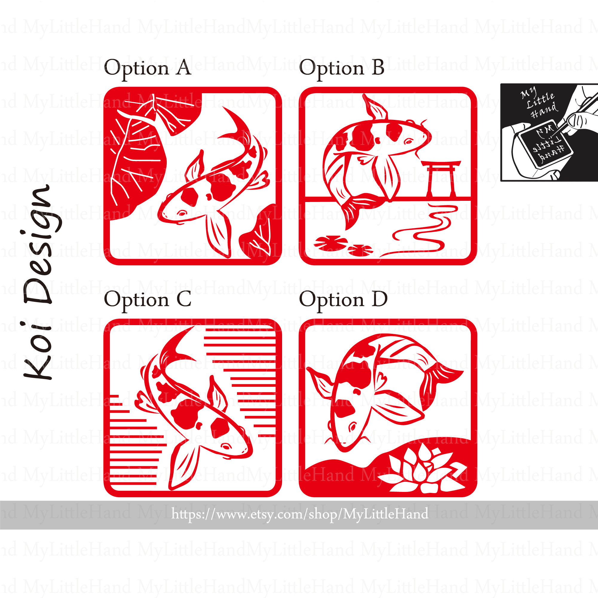 Chinese Name Stone Seal japan KOI Fish 2.5cm Chinese Stamp | Etsy