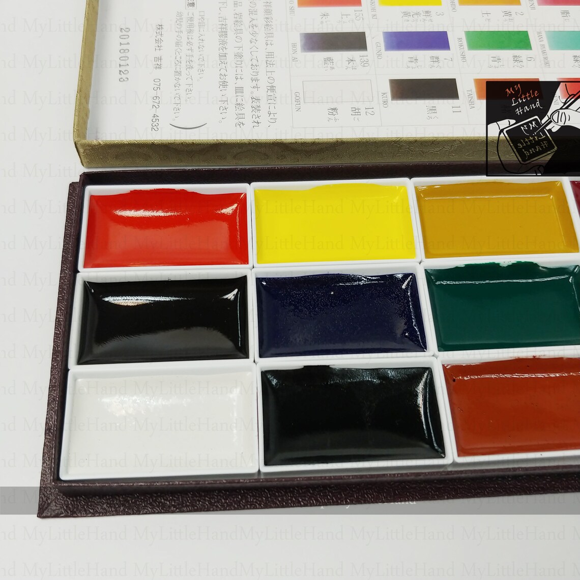 Japanese Kissho Gansai Solid Watercolor Paint 12 Colors made - Etsy