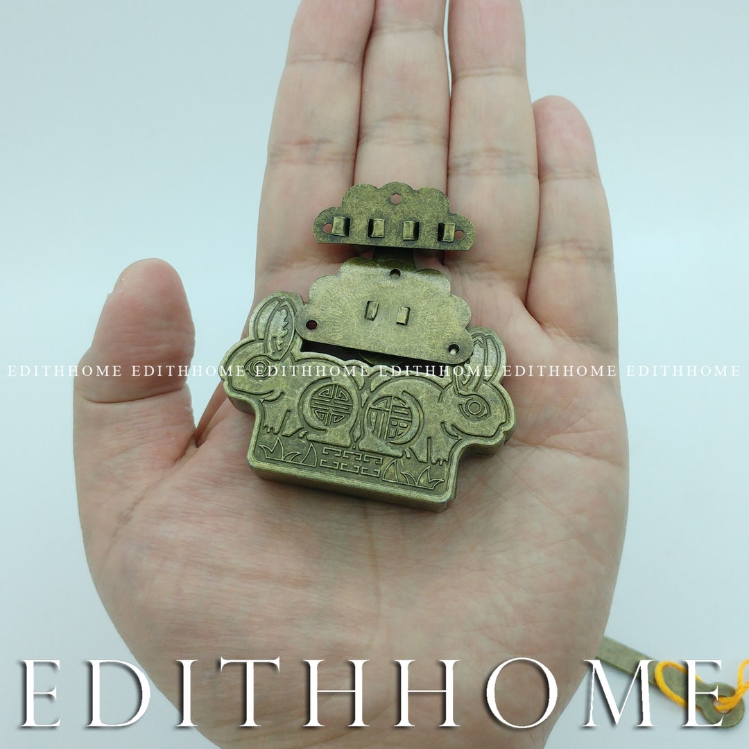 Rabbit Metal Lock Set - Chinese Old Style Metal Lock (parts Latch Hook ...