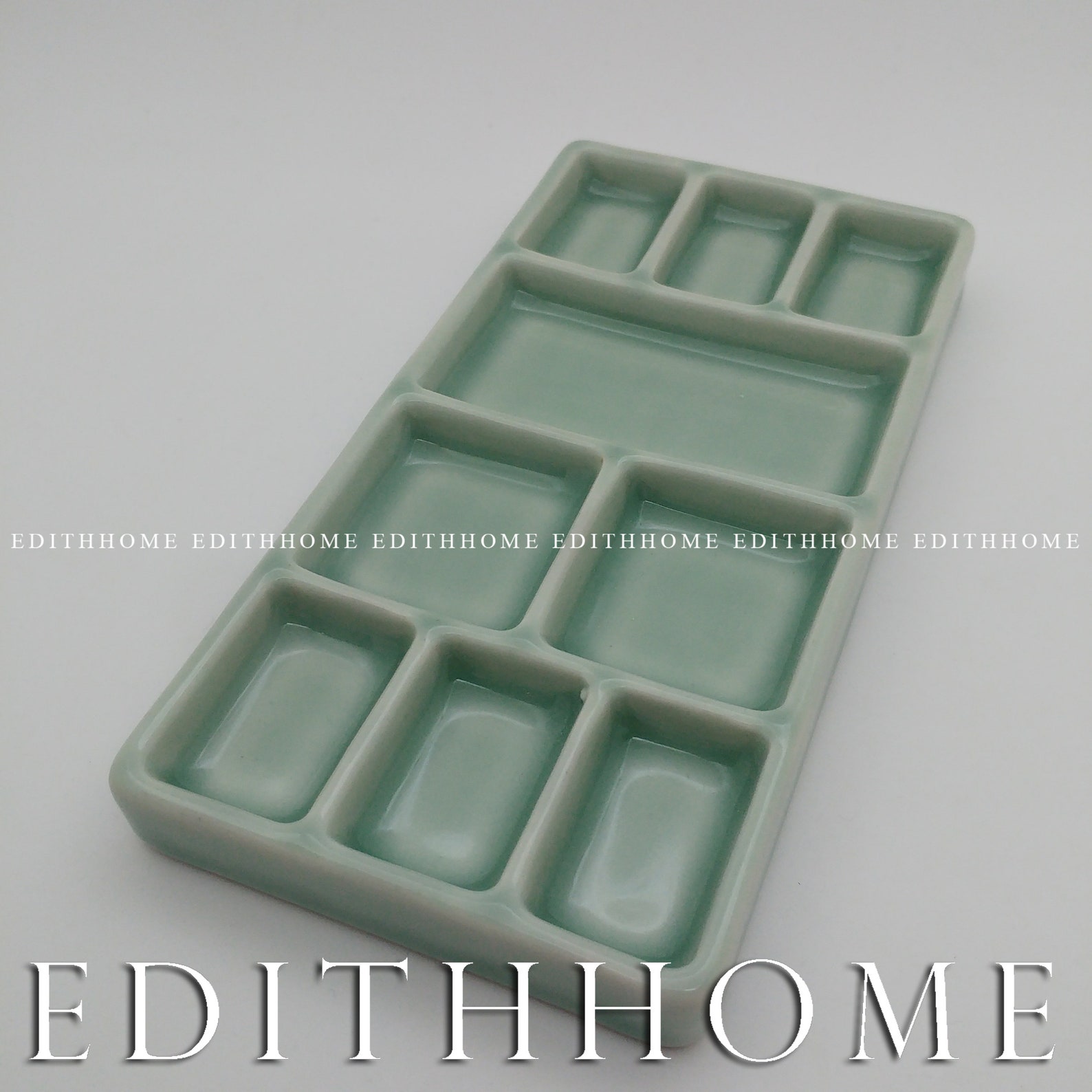 Rare Light Green Porcelain Palette for Chinese Water Color - Etsy