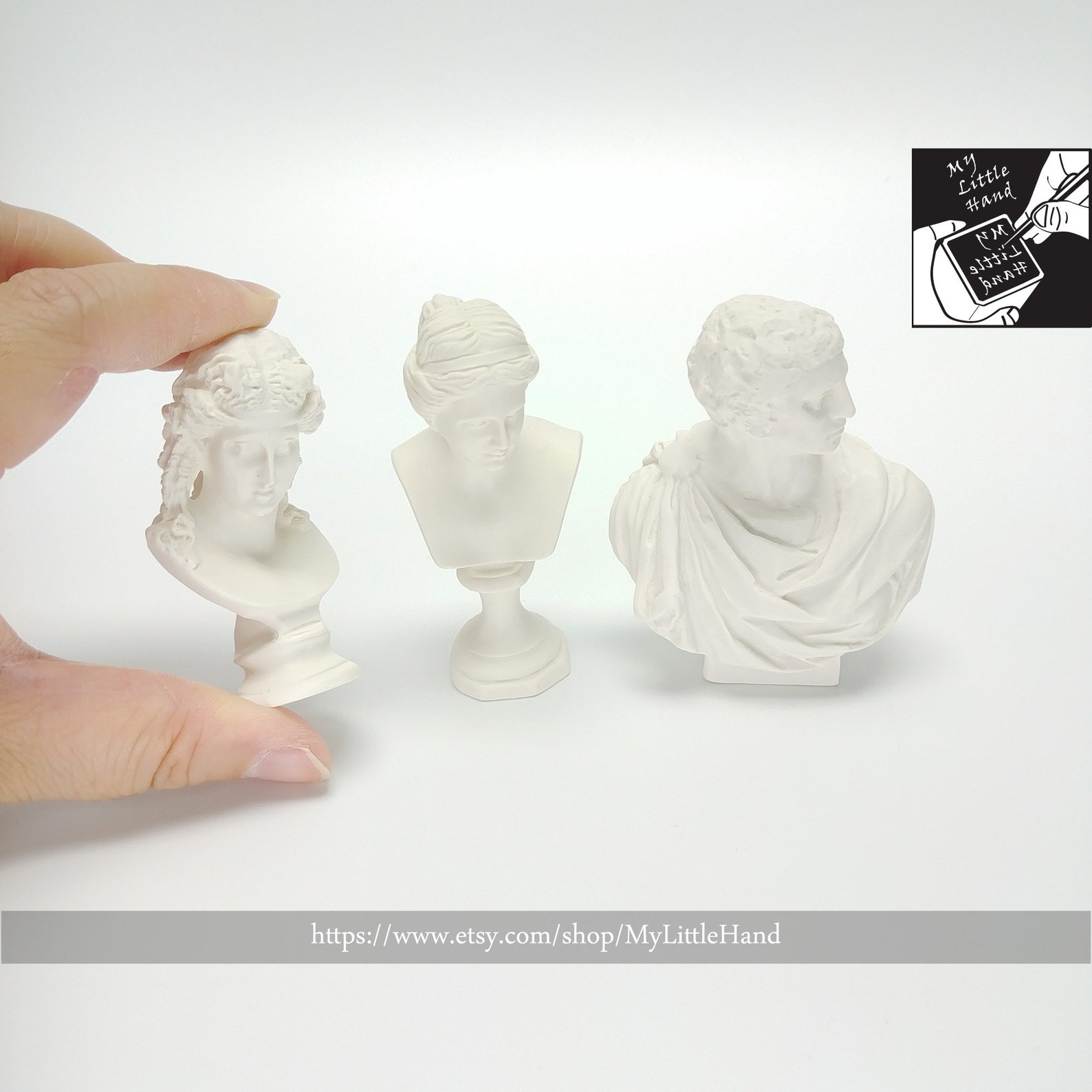 10 Pc Mini Figurines & Statue Resin Sketch Plaster Statue | Etsy