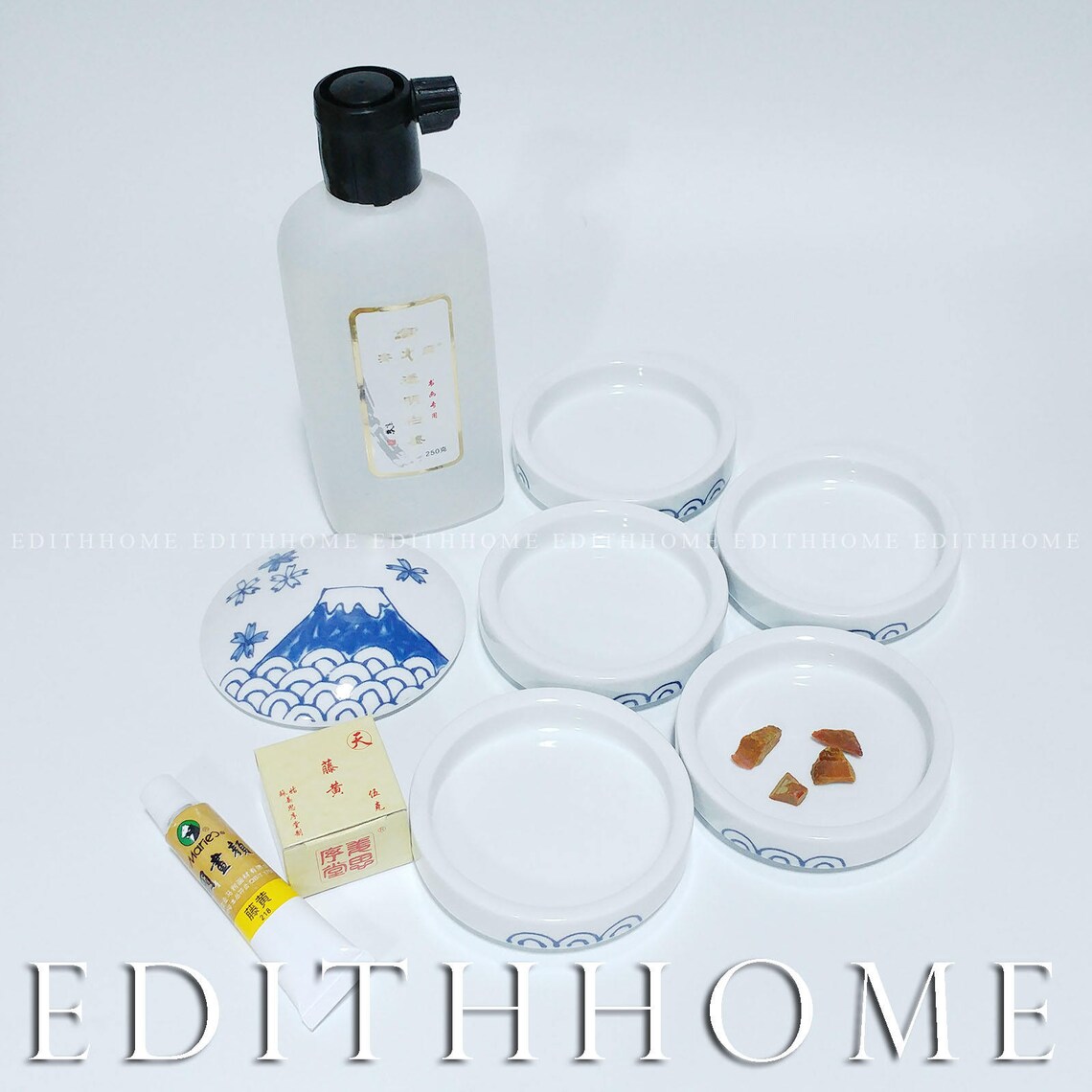 Stack up Palette Chinese Blue & White Porcelain Ware Mount - Etsy