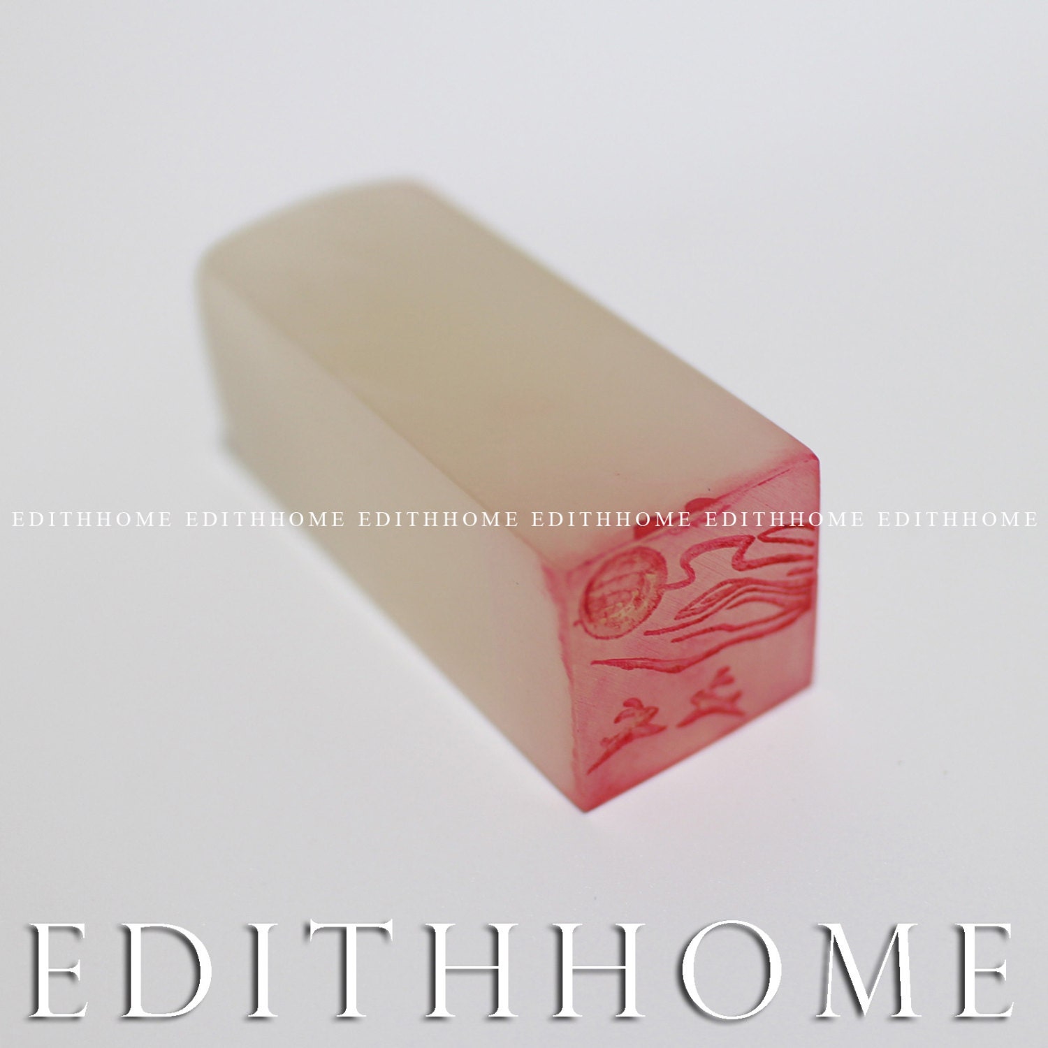 Moon Rabbit Stone Seal Rabbit Playing Under the Moon Stamp - Etsy