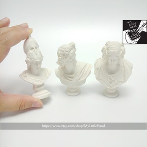 10 Pc Mini Figurines & Statue - Resin Sketch Plaster Statue [set A ...