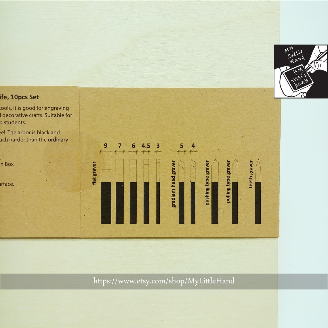 Graver Burin Carving Tools Stone Cut Knife Set 10 Pcs | Etsy