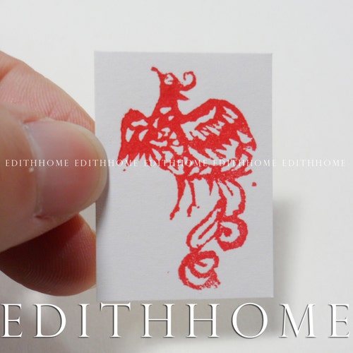 Phoenix Stone Seal Chinese Phoenix Stamp Chop W/. Gift Box - Etsy