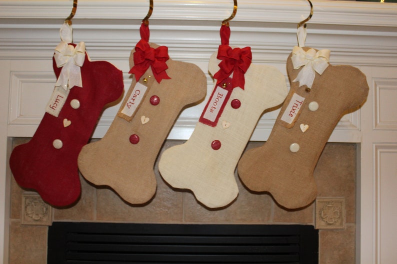 Dog Stockings Personalized Dog Stocking Embroidered Dog | Etsy