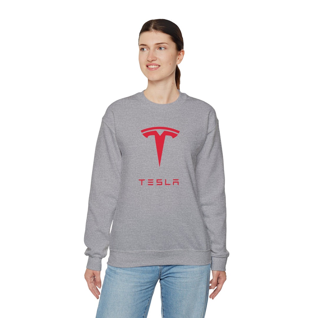 Tesla T-shirt, Red Tesla Logo Shirt , Gift for Tesla Lover, Tesla Logo ...