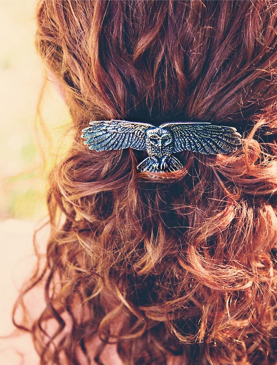 Items similar to Owl Hair Clip on Etsy