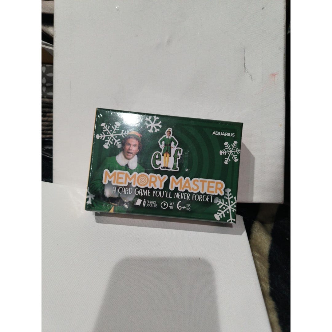ELF the Movie Memory Master New Will Ferrell on Box Christmas Card Game ...