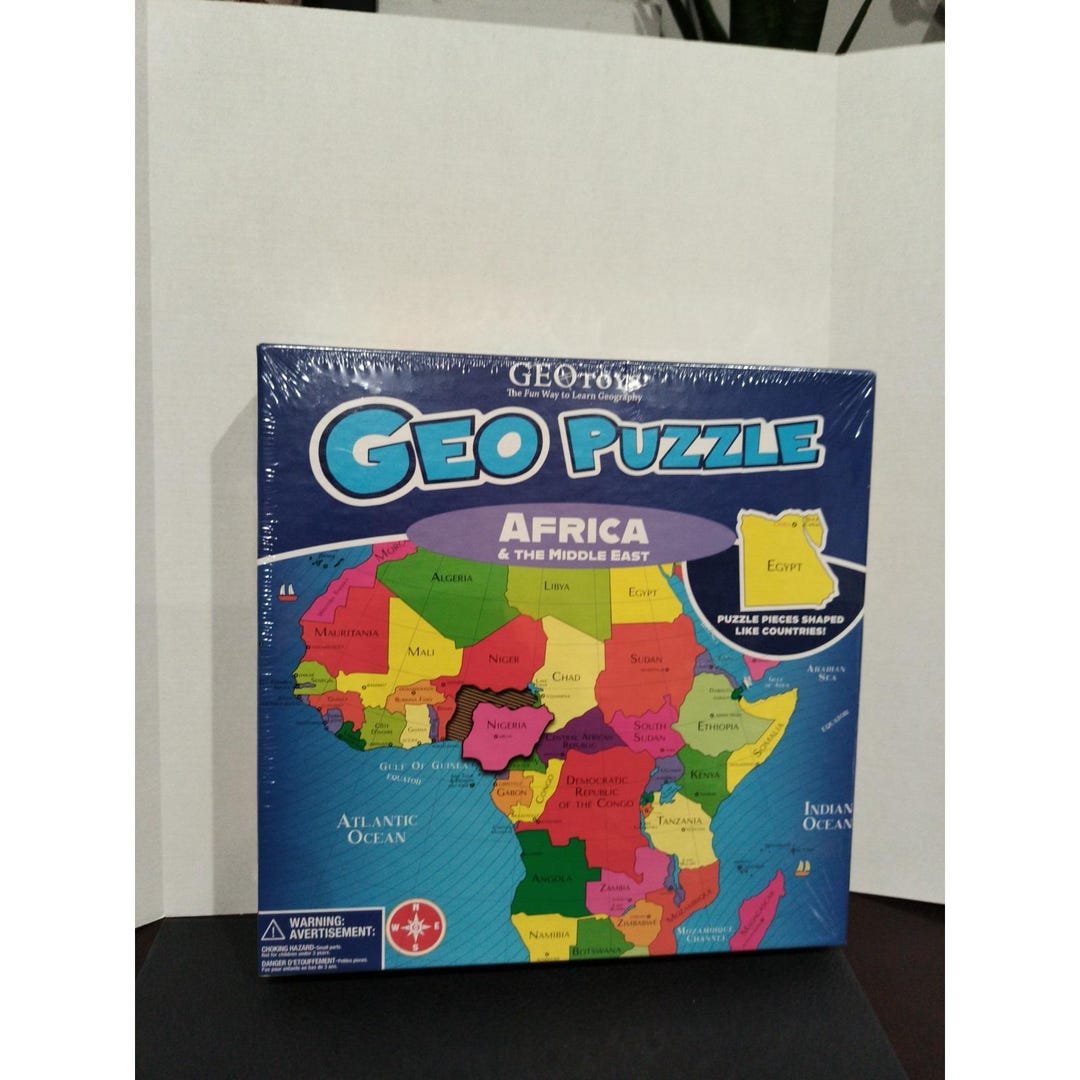 Geotoys — Geopuzzle Africa and the Middle East — Educational Kid Toys ...