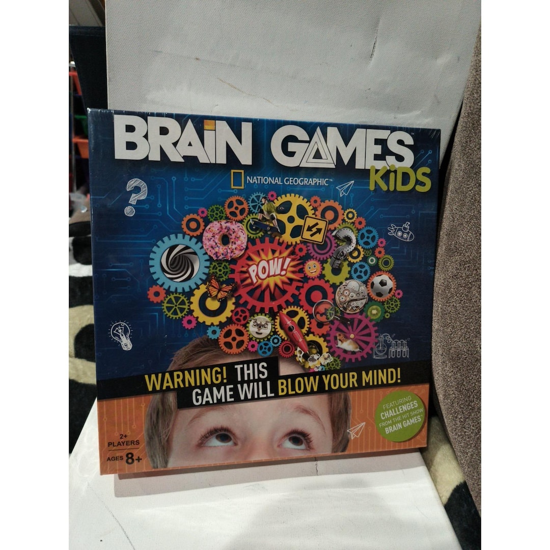 National Geographic Brain Games Kids Board Game 2+ Players Sealed New ...