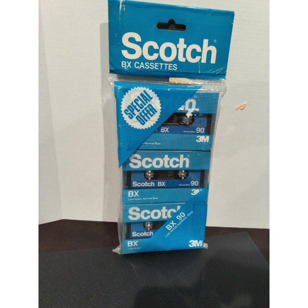 Vintage Scotch BX 90 Audio Cassette Tapes - Sealed Pack of 3 - Etsy