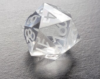 Clear Dice | Etsy