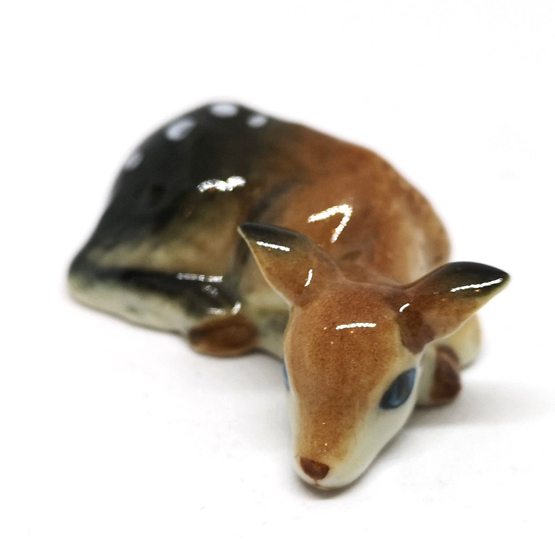 Hand-painted Ceramic Deer Figurine: Collectible Wildlife Art - Etsy