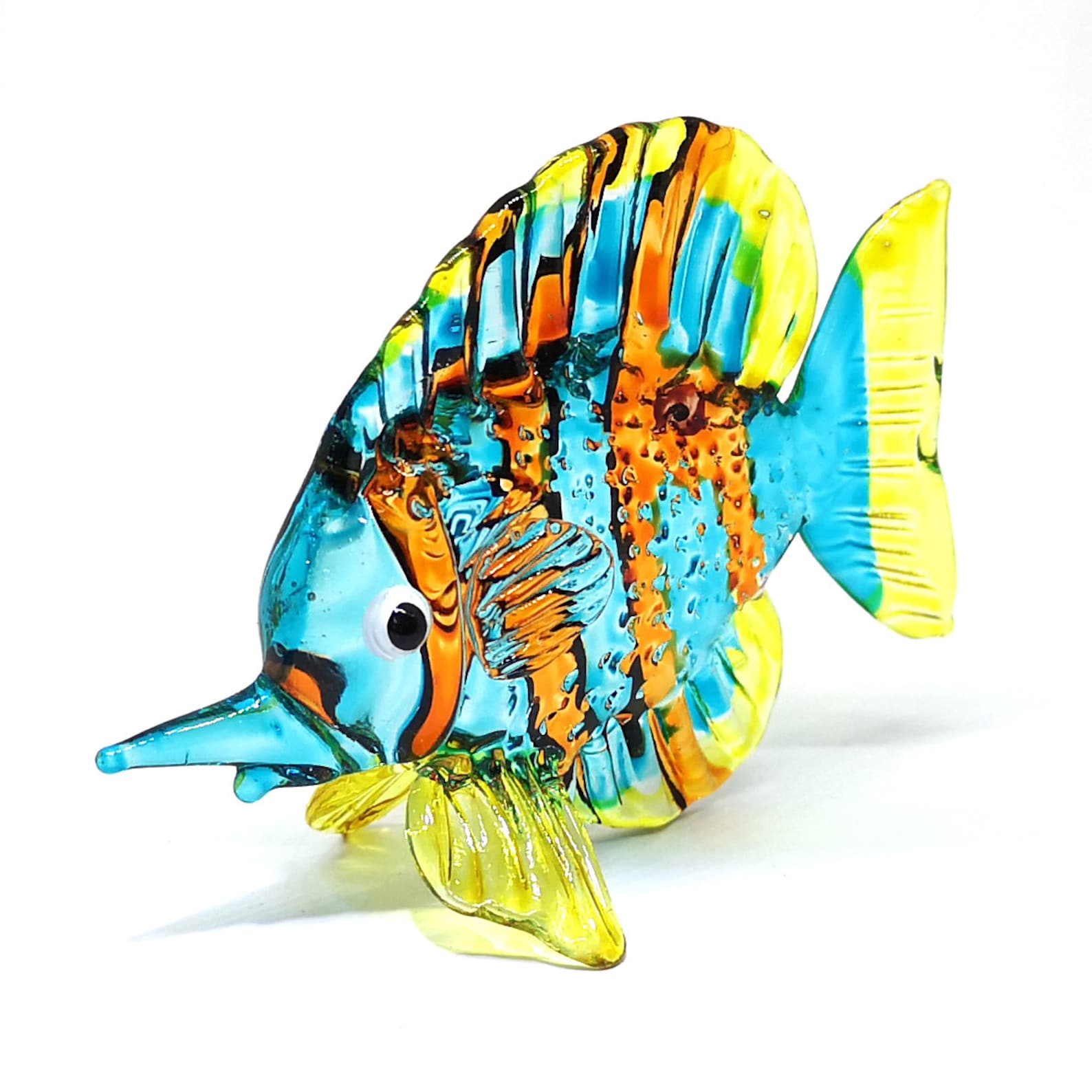 Glass Sea Fish Figurine Collectible Hand Blown Art Glass - Etsy