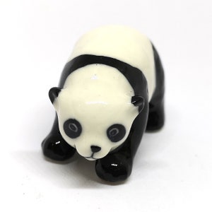 ZOOCRAFT Ceramic Panda Figurine Animal Craft Miniature Collectible ...