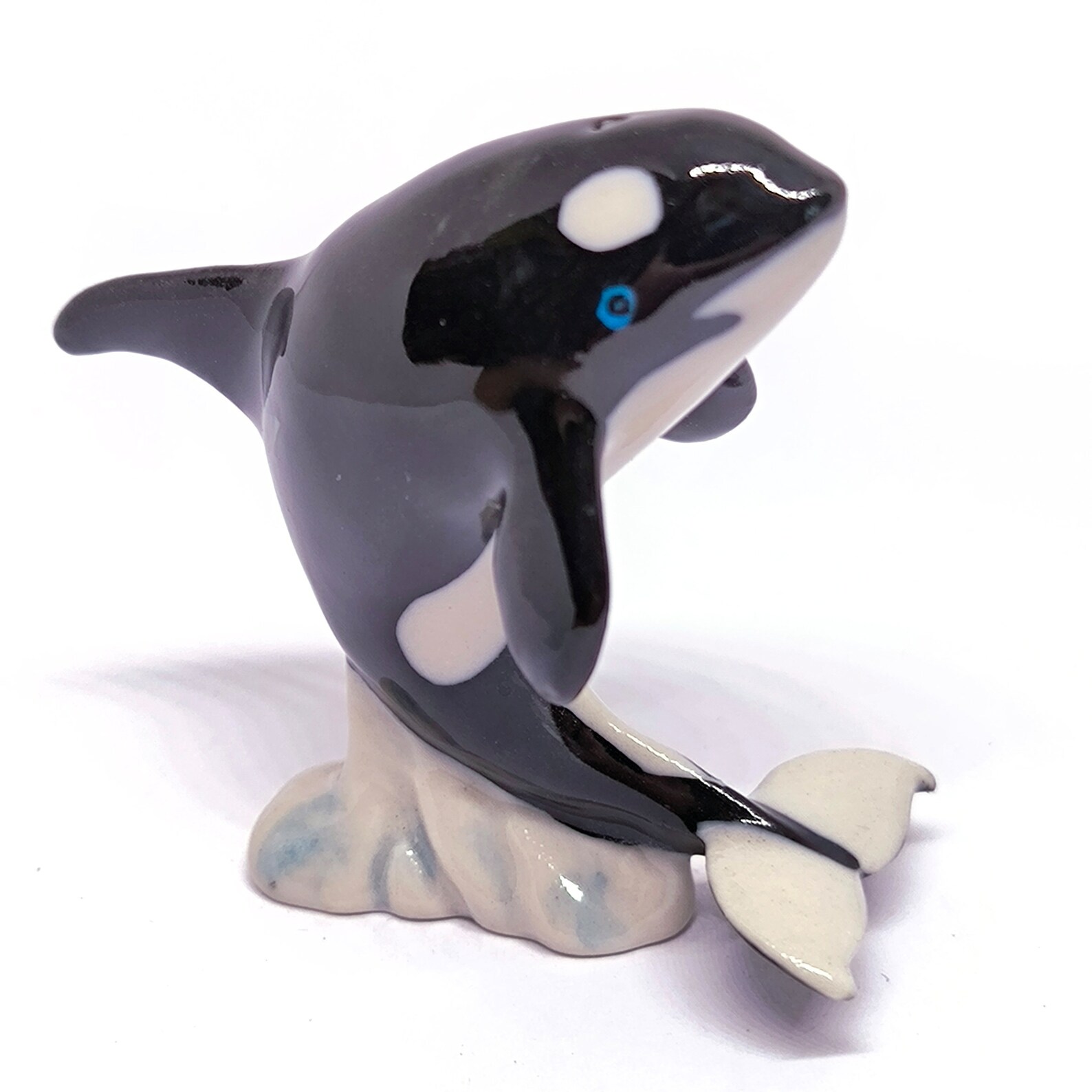 Hand-painted Ceramic Orca Figurine: Marine Decor Accent - Etsy