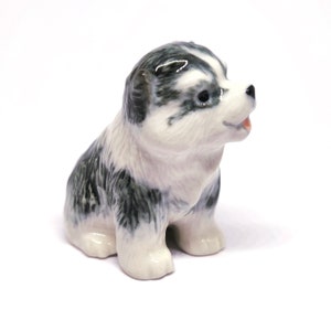 ZOOCRAFT Handcrafted Siberian Husky Alaskan Dog Figurine - Hand-painted ...