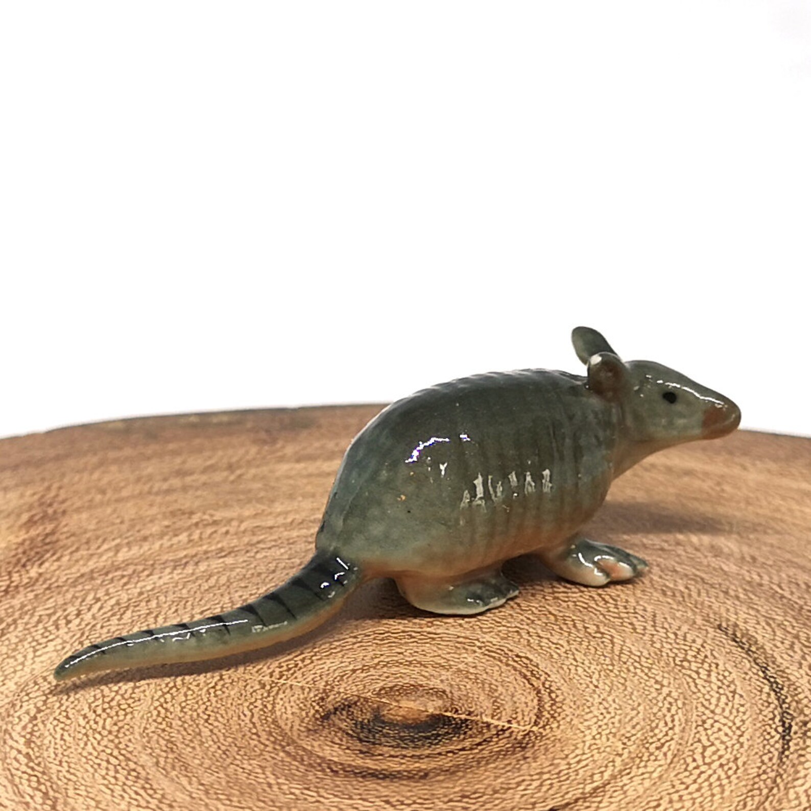 ZOOCRAFT Ceramic Armadillo Figurine Craft Miniature | Etsy