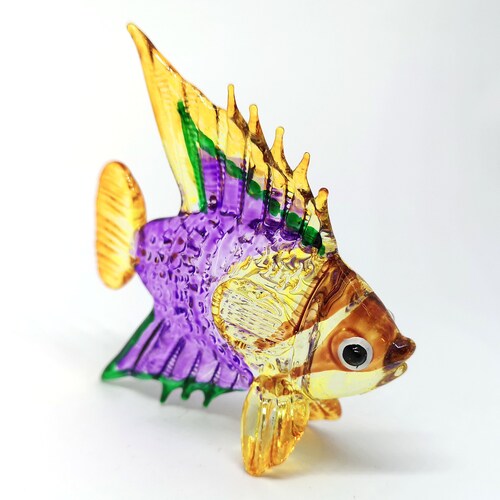Glass Sea Fish Figurine Collectible Hand Blown Art Glass - Etsy