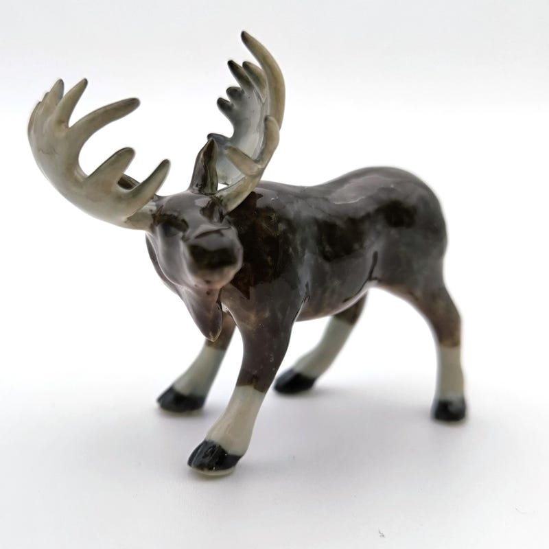 Moose Figurine - Etsy