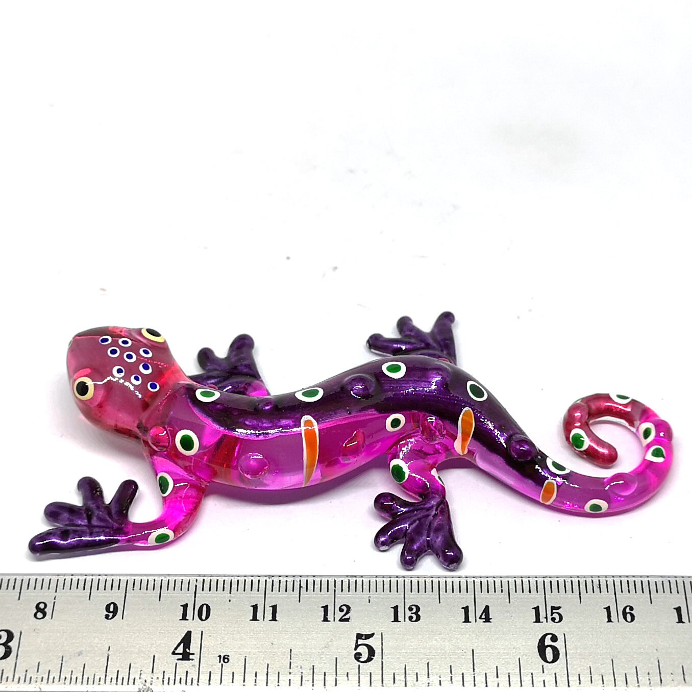 Hand Blown Glass Gecko Figurine Miniature Lizard Animal | Etsy