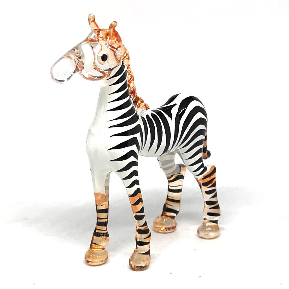 Glass Zebra Figurine at Marcus Lewis blog