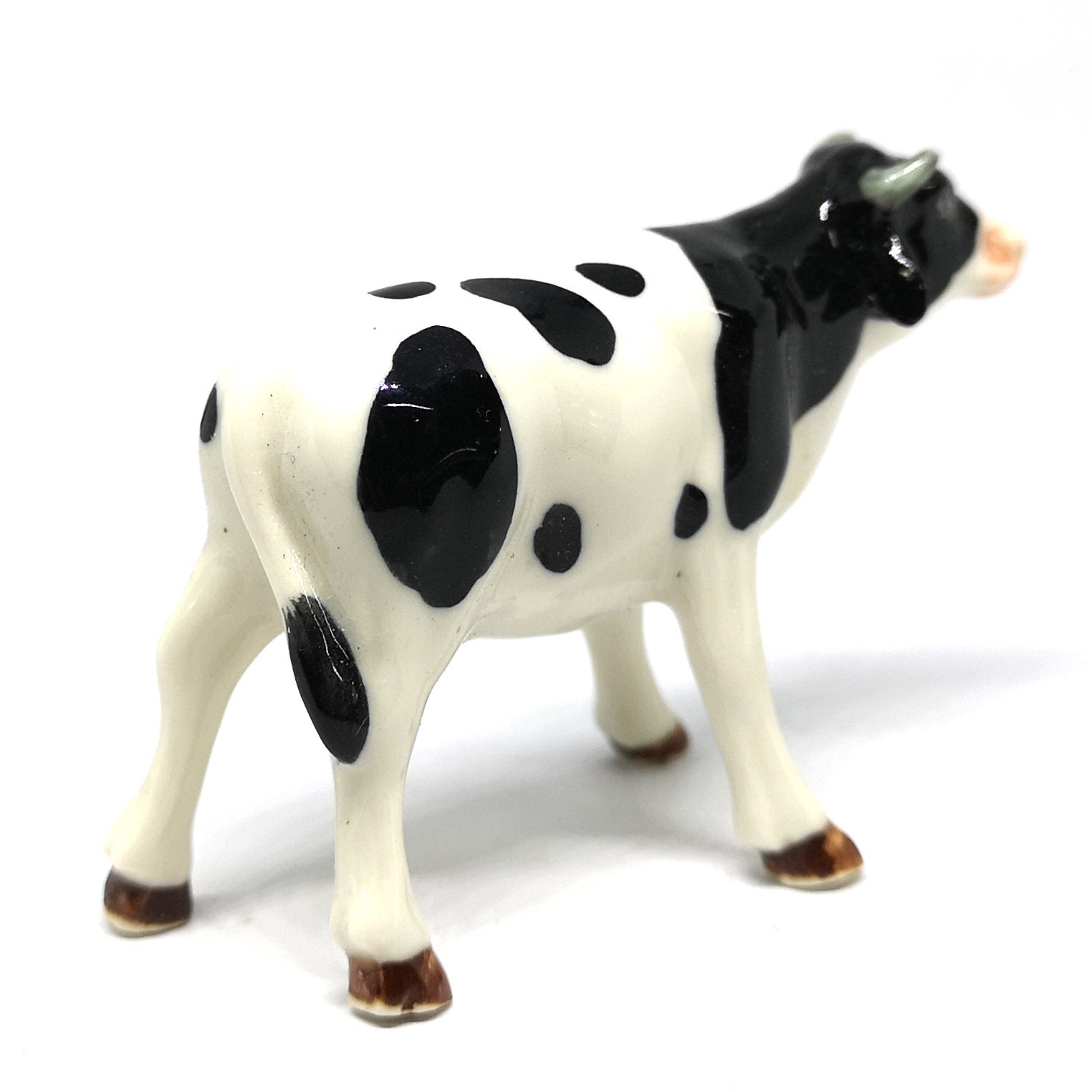 ZOOCRAFT Farm Animal Cow Figurine Ceramic Farm Animal - Etsy