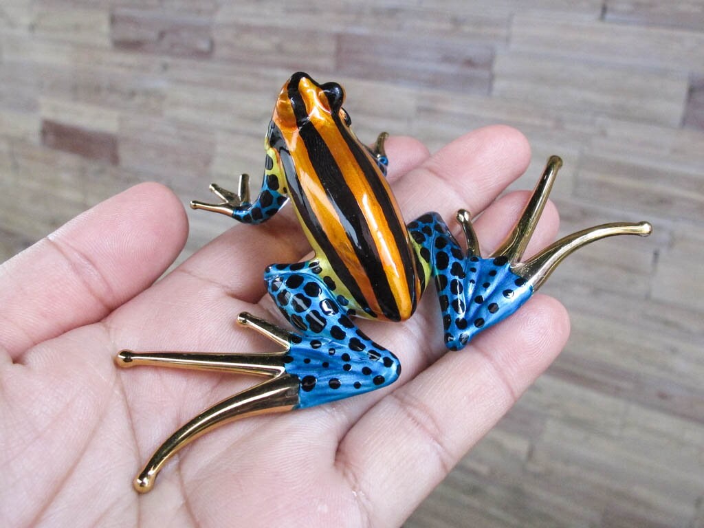 Blown Glass Frog Figurine Lampwork Glass Handmade Frog - Etsy