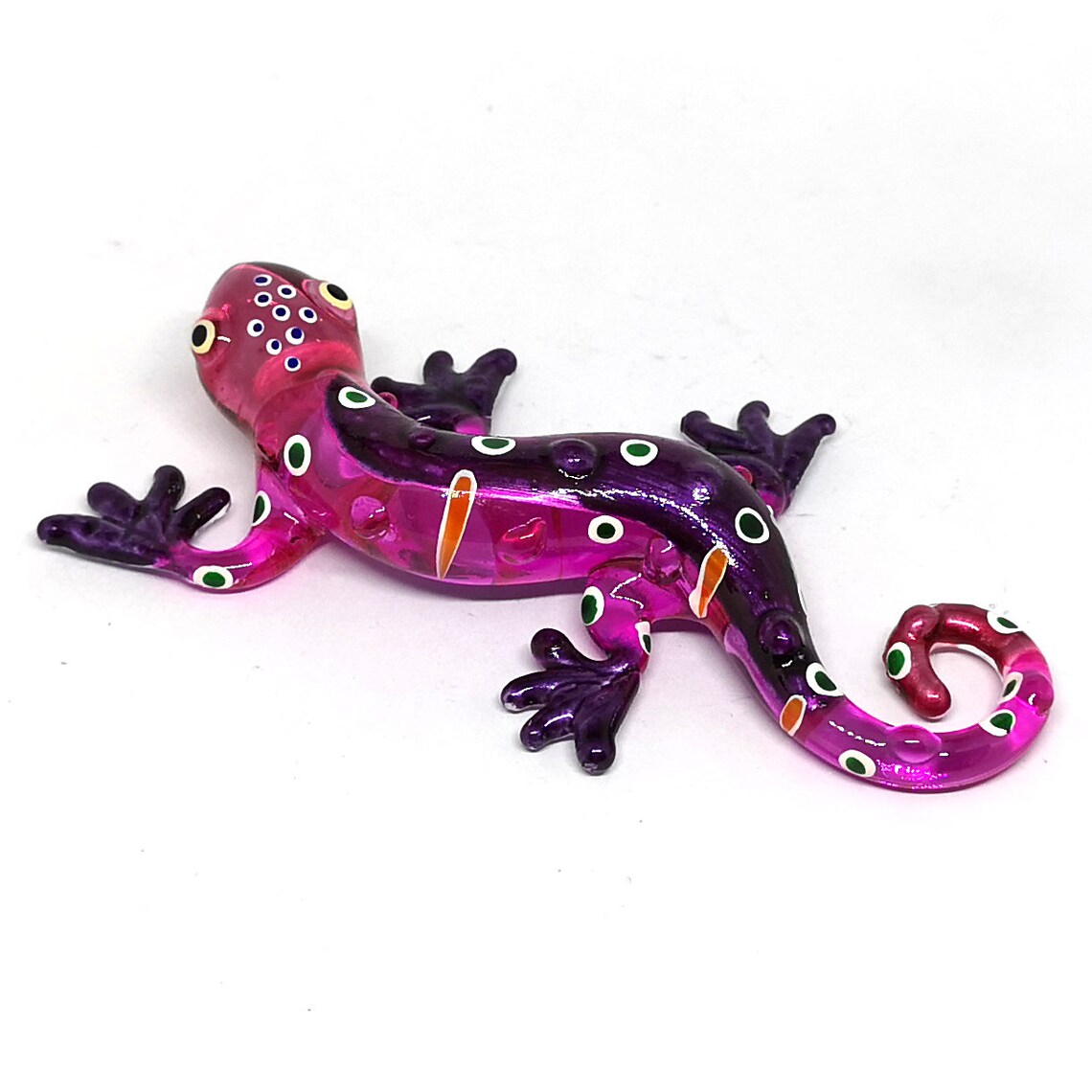 Hand Blown Glass Gecko Figurine Miniature Lizard Animal - Etsy