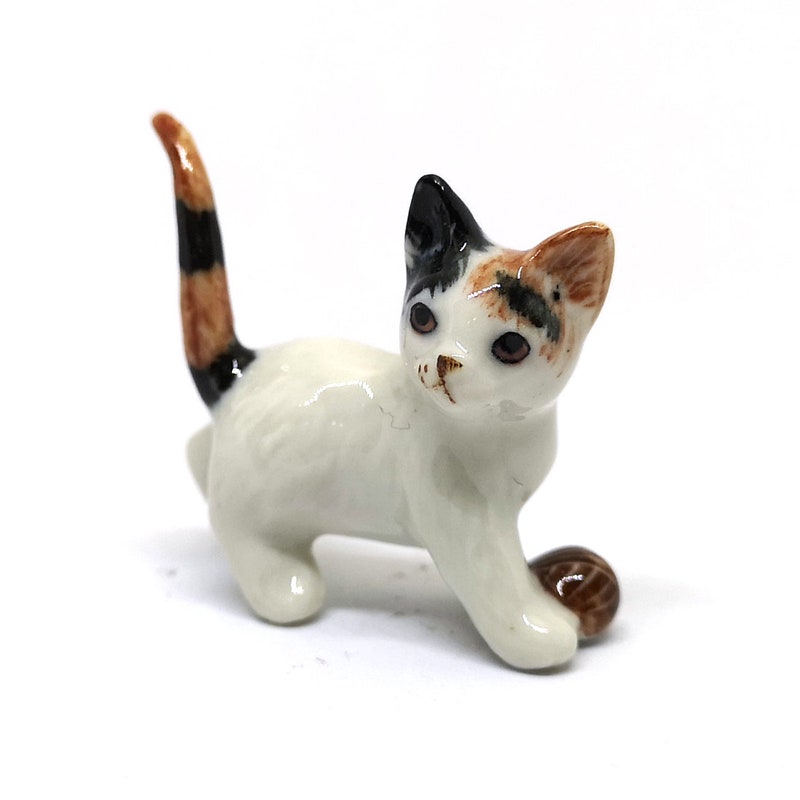 Porcelain Figurines Cats - Etsy