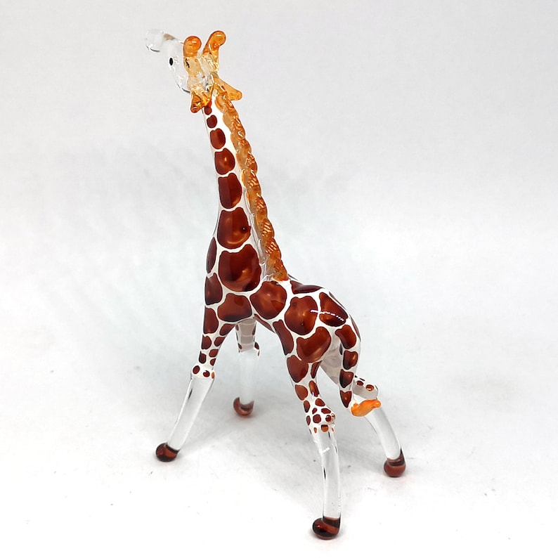 Glass Giraffe Figurine Hand Blown Lampwork Glass Home | Etsy
