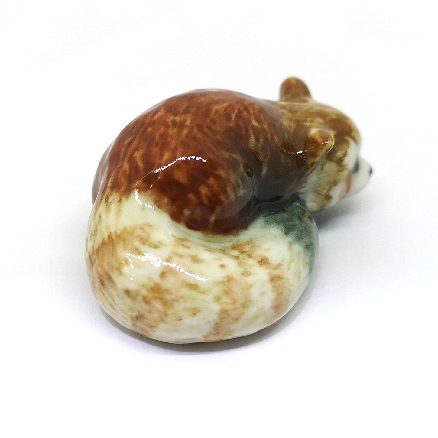 ZOOCRAFT Ceramic Red Panda Figurine Animal Standing Craft | Etsy